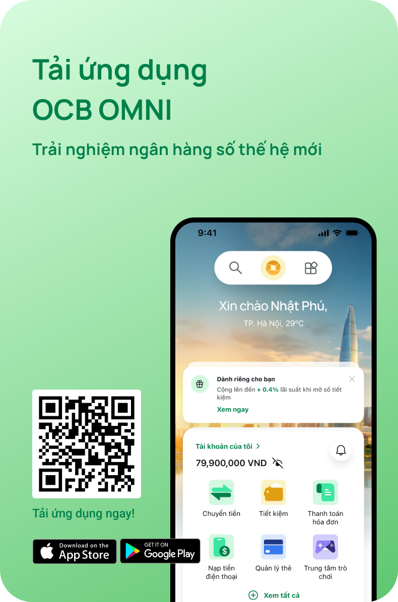 OCB OMNI 4.0 - Ngân hàng số